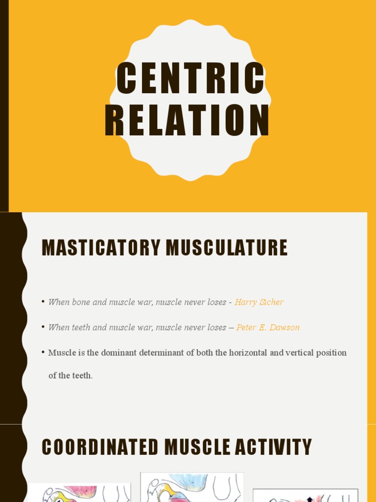 Centric Relation | PDF | Mouth | Dentistry Branches