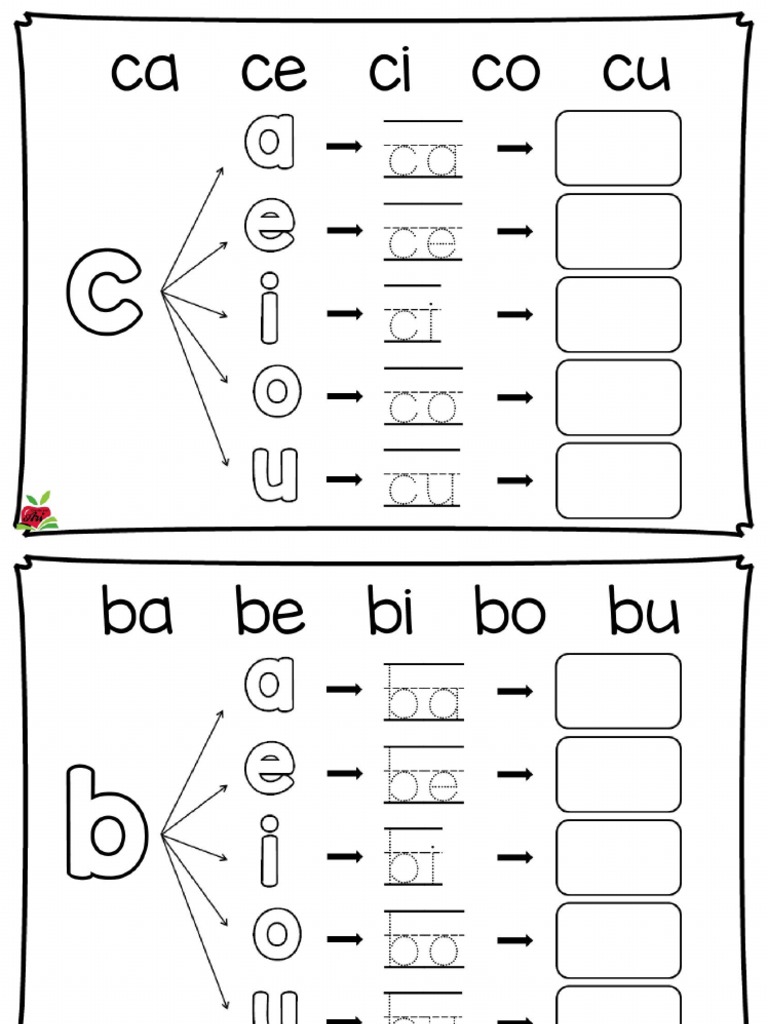 Manipulativo para Trabajar Las Sílabas Parte1 | PDF