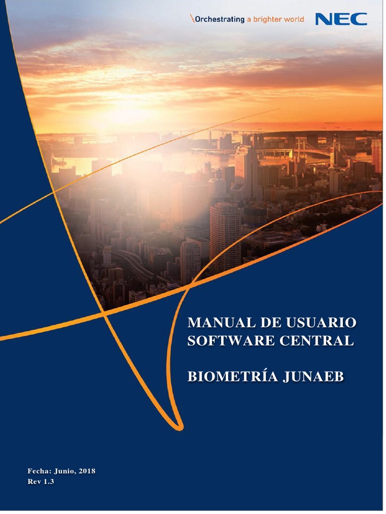 Manual de Usuario SW Central | PDF | Biometría | Informática