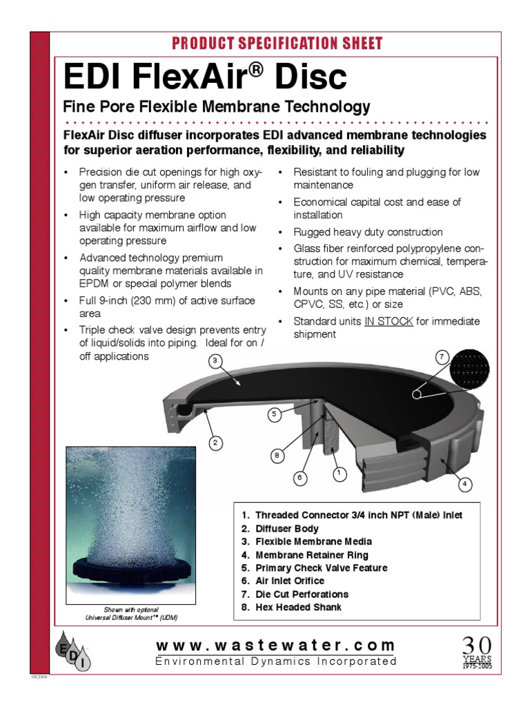 Threaded Disk Spec Sheet | PDF | Pipe (Fluid Conveyance) | Valve