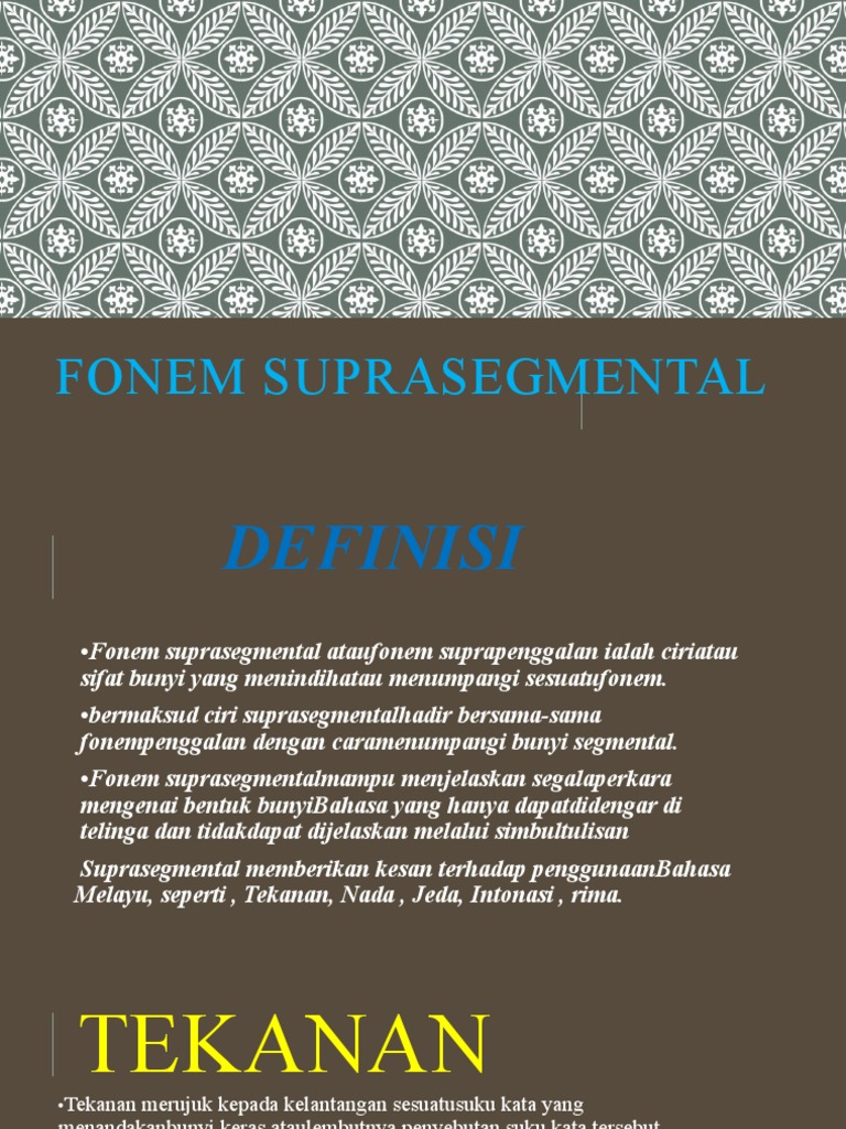 Fonem Suprasegmental | PDF