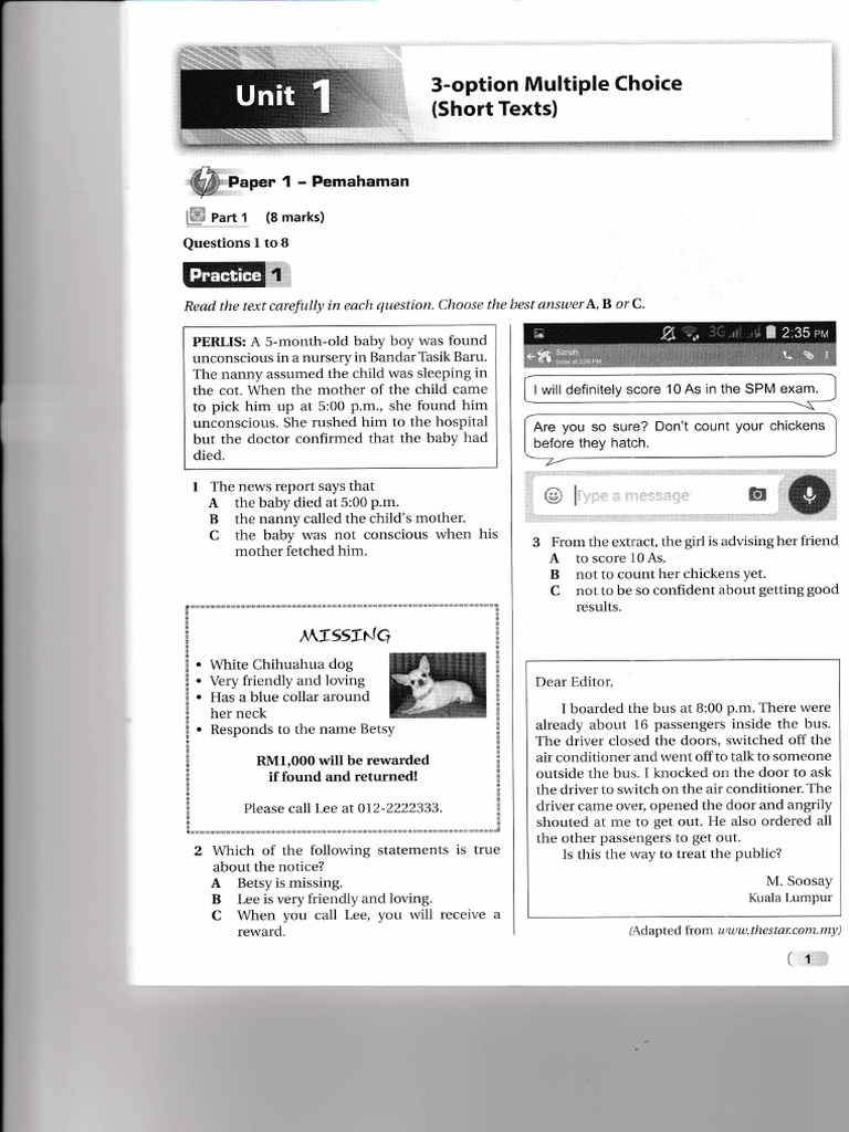 1.part 1 3 Option Multiple Choice | PDF