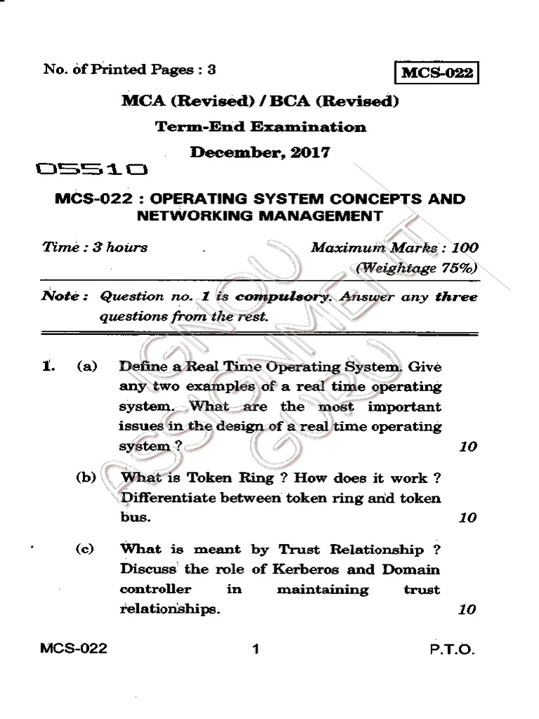 MCS-022 Optimize Compressed | PDF | Operating System | Computer File