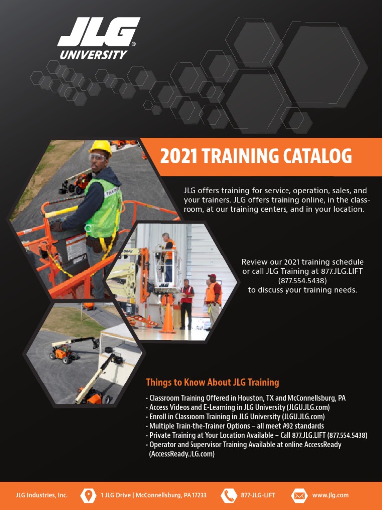 2021 JLG Training Catalog Final | PDF | Educational Technology