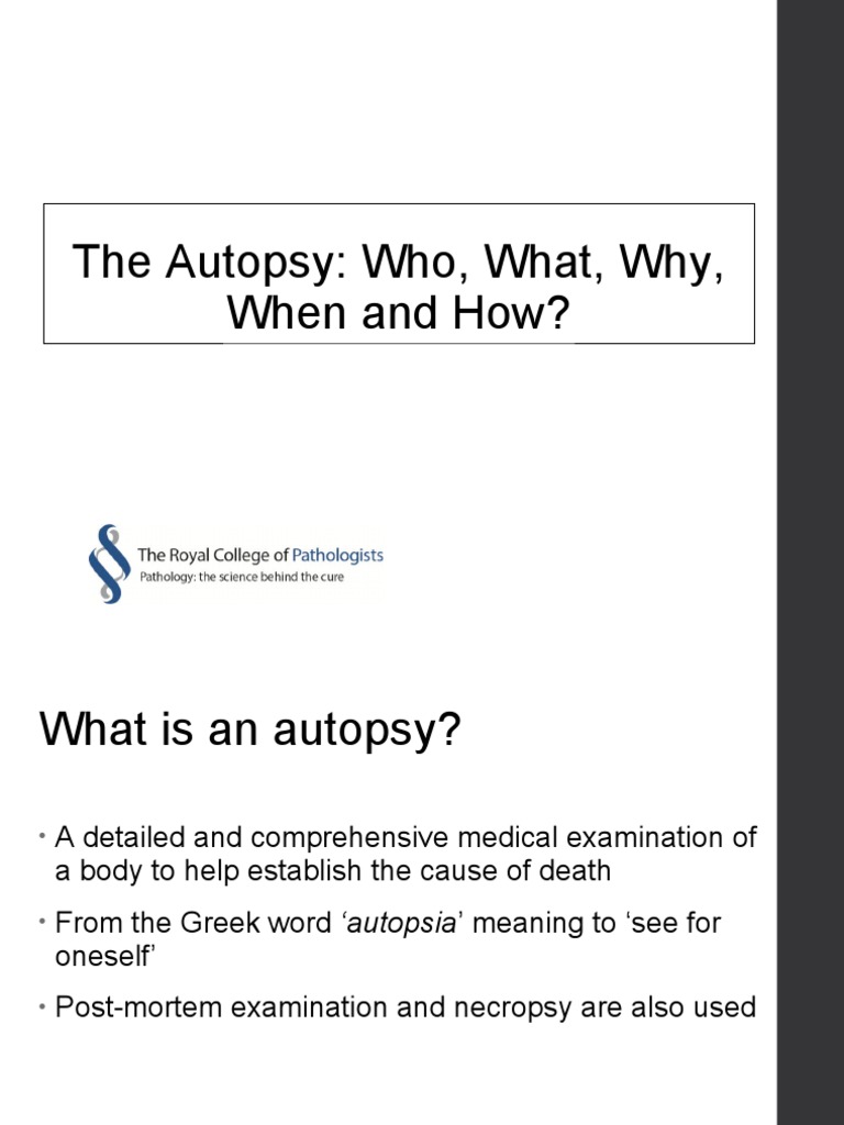 Final Living Autopsy Presentation | Descargar gratis PDF | Autopsy | Pathology