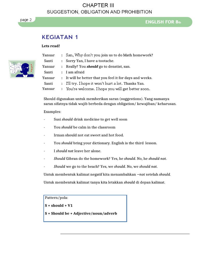 Chapter III Kelas 8-Dikonversi | PDF | Morphology | Grammar