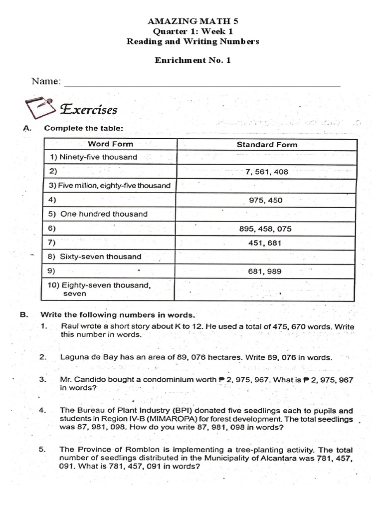 Lesson 1 Enrichment | PDF