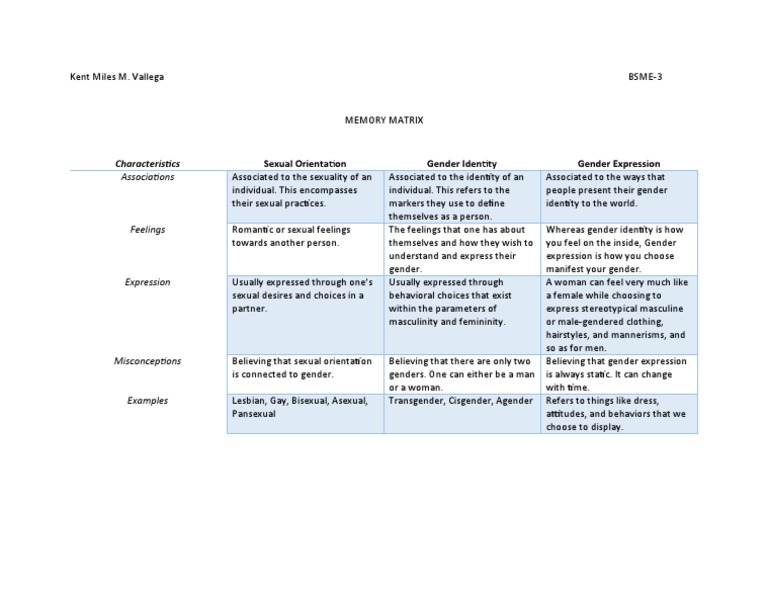 Memory Matrix | Download Free PDF | Gender | Gender Studies