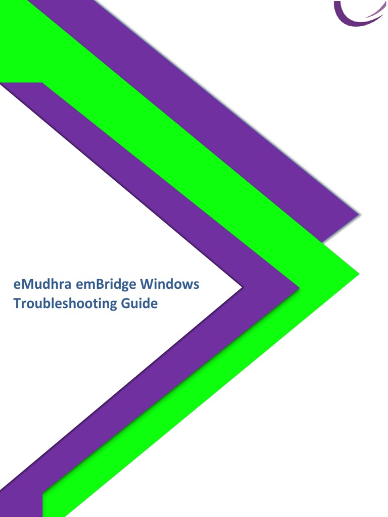 Emudhra Embridge Windows Troubleshooting Guide | PDF | Proxy Server ...