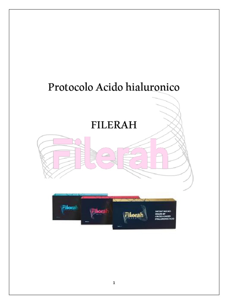 Protocolo de Acido Hialuronico Dist1 | PDF | Inyección (medicina) | Piel