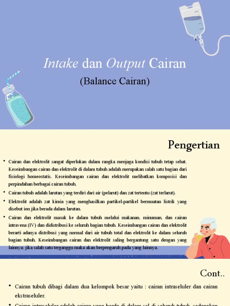 Intake Dan Output Cairan | PDF