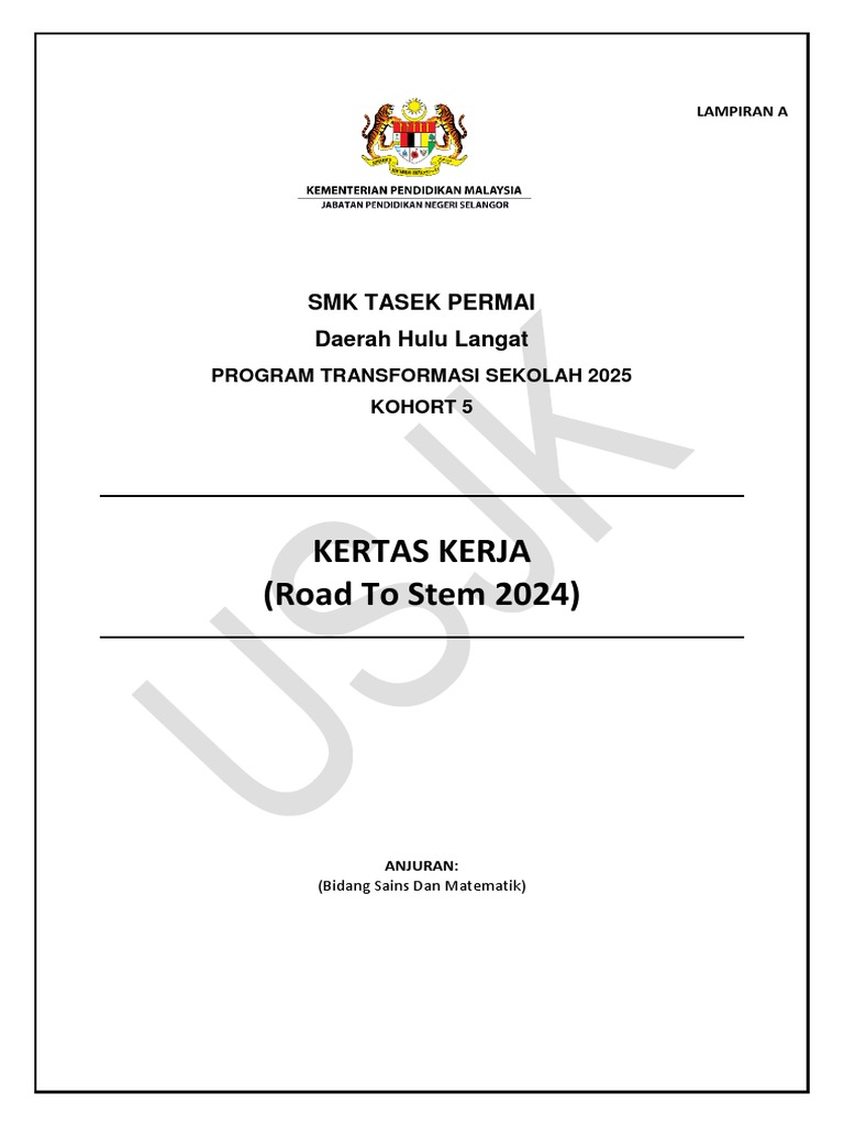 Kertas Kerja OS42000 (Jun 2021) - SMKTP (Version PPDHL) | PDF