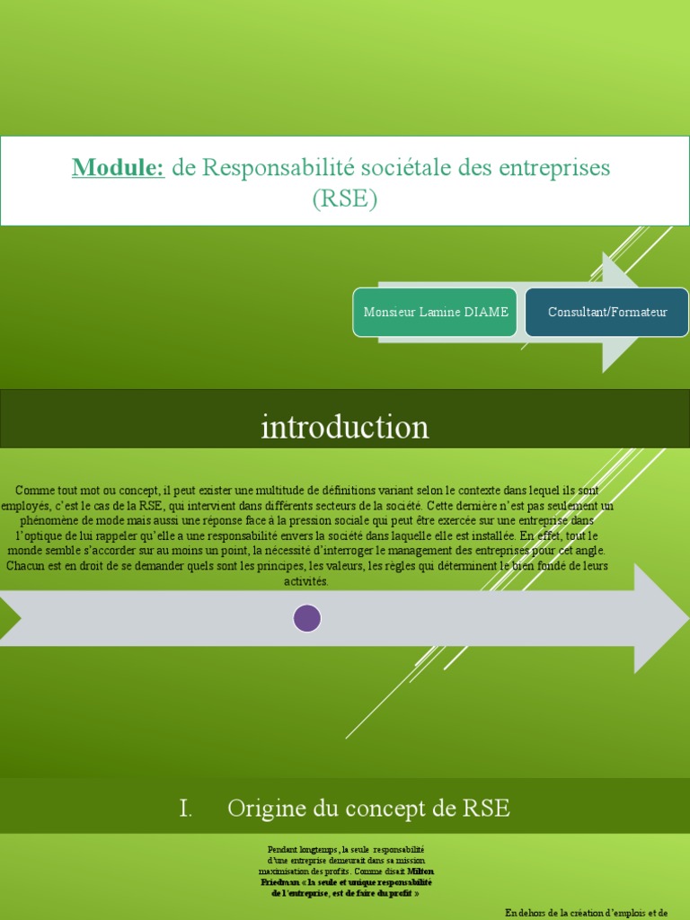RSE PowerPoint | Télécharger gratuitement PDF | Responsabilité ...