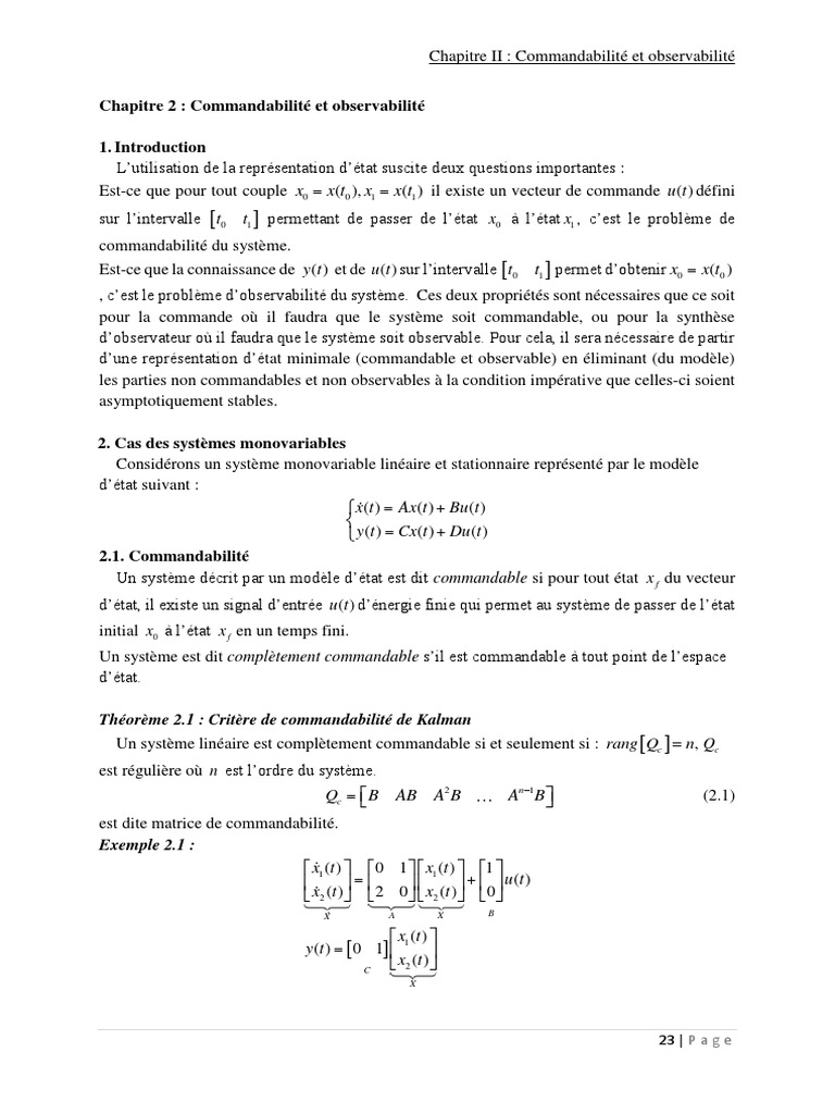 Chapitre 02 | PDF | Matrice (Mathématiques) | Algorithmes