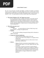 The Modified Falls Efficacy Scale: Name Date | PDF