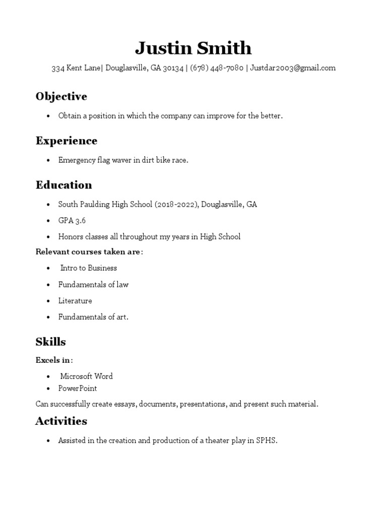 B C Resume | PDF