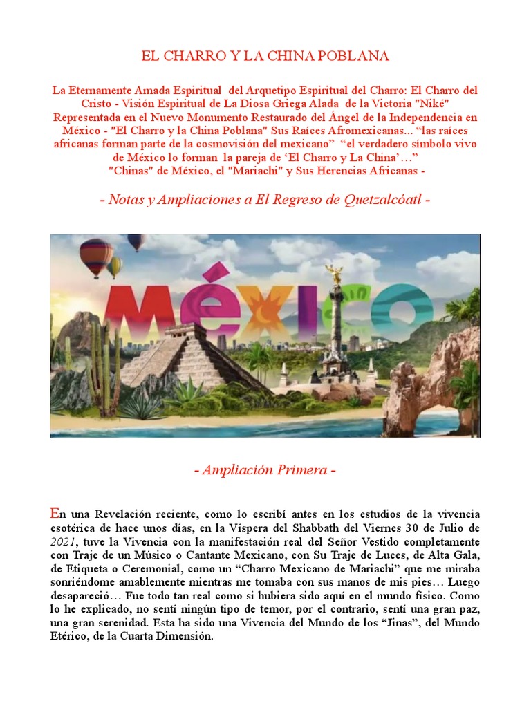 El Charro y La China Poblana | PDF | Enoc (Ancestro de Noé) | México