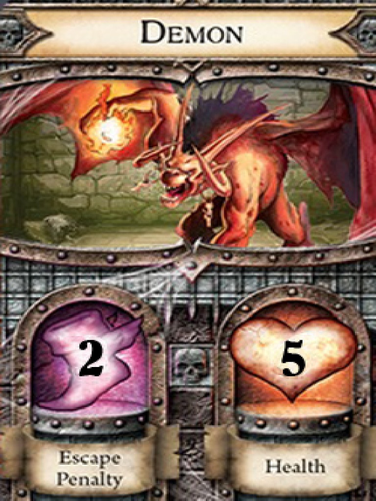 DungeonQuest Revised Edition 20 Monster Cards | PDF