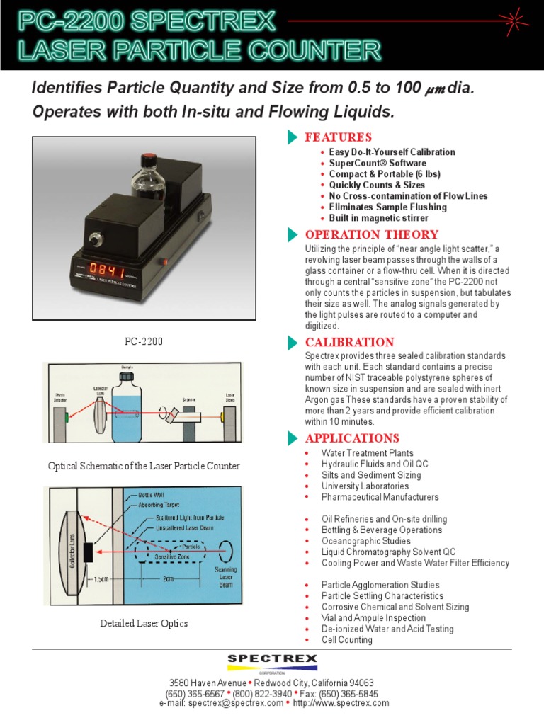 PC 2200 Brochure | PDF | Applied And Interdisciplinary Physics | Chemistry