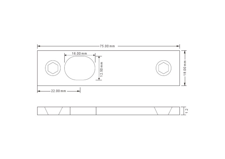 BRK 057 Lock Plate Drawing | PDF