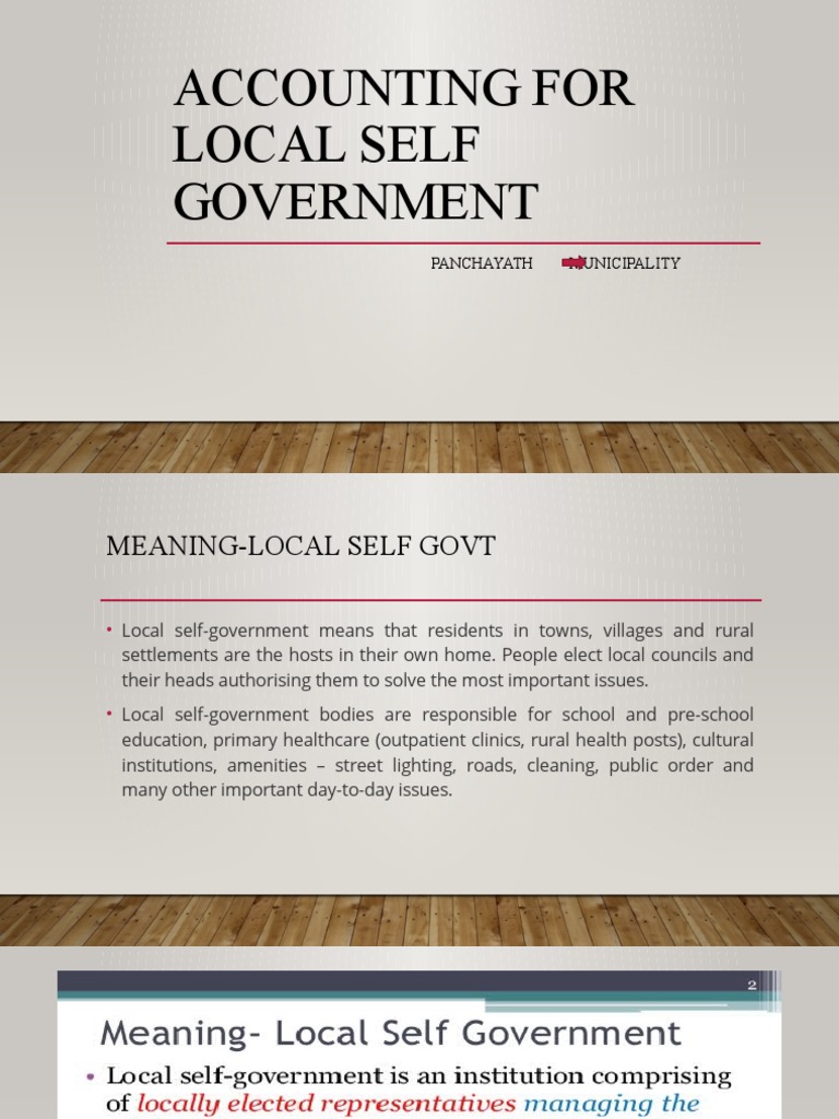 Presentation1.Pptx LOCAL SELF GOVT | PDF | Government | Policy