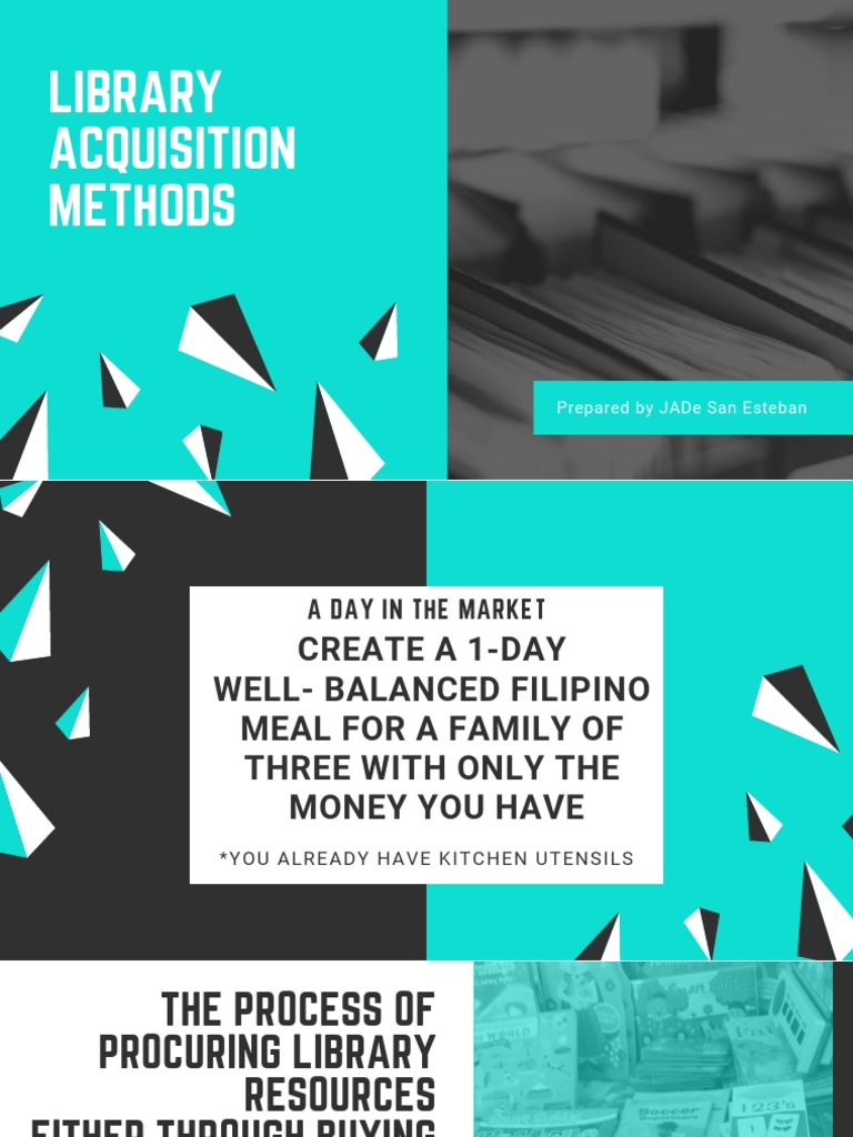 Library Acquisition Methods | PDF | Top Down And Bottom Up Design ...