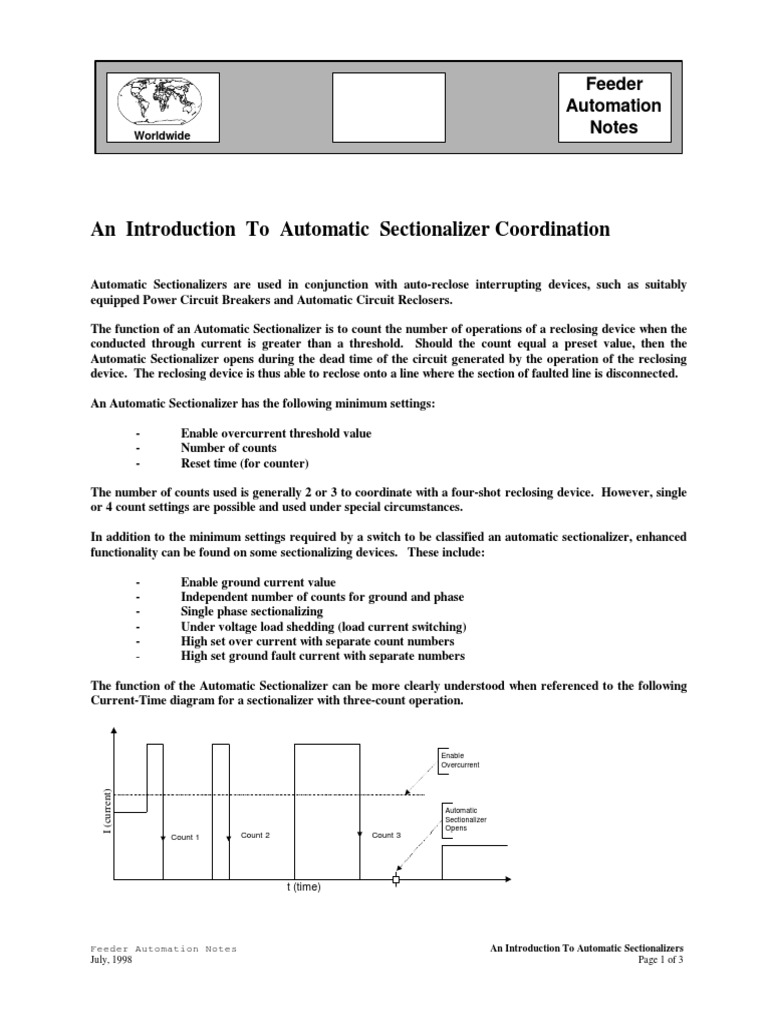 An Introduction To Sectionalizers | PDF | Manufactured Goods ...