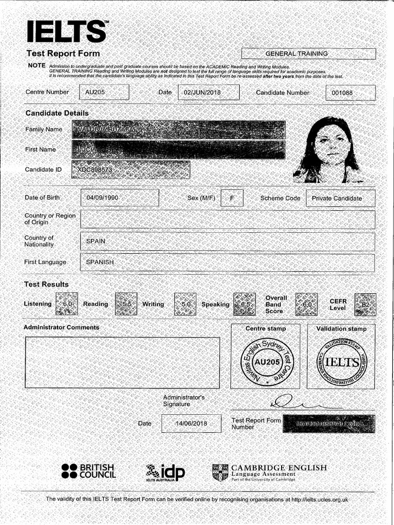 Certificado B2 IALS | PDF