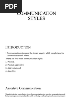 The 4 Basic Styles of Communication | PDF | Aggression | Social Psychology