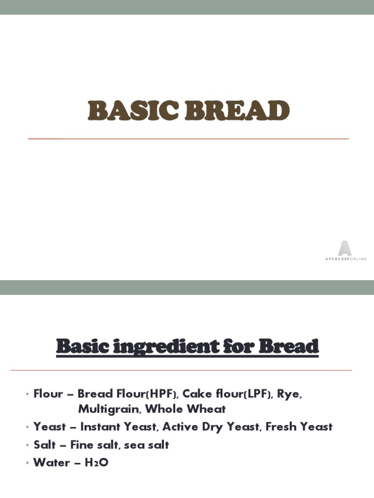 Basic Bread - Zoom Theory - Chef Edison | Download Free PDF | Dough ...