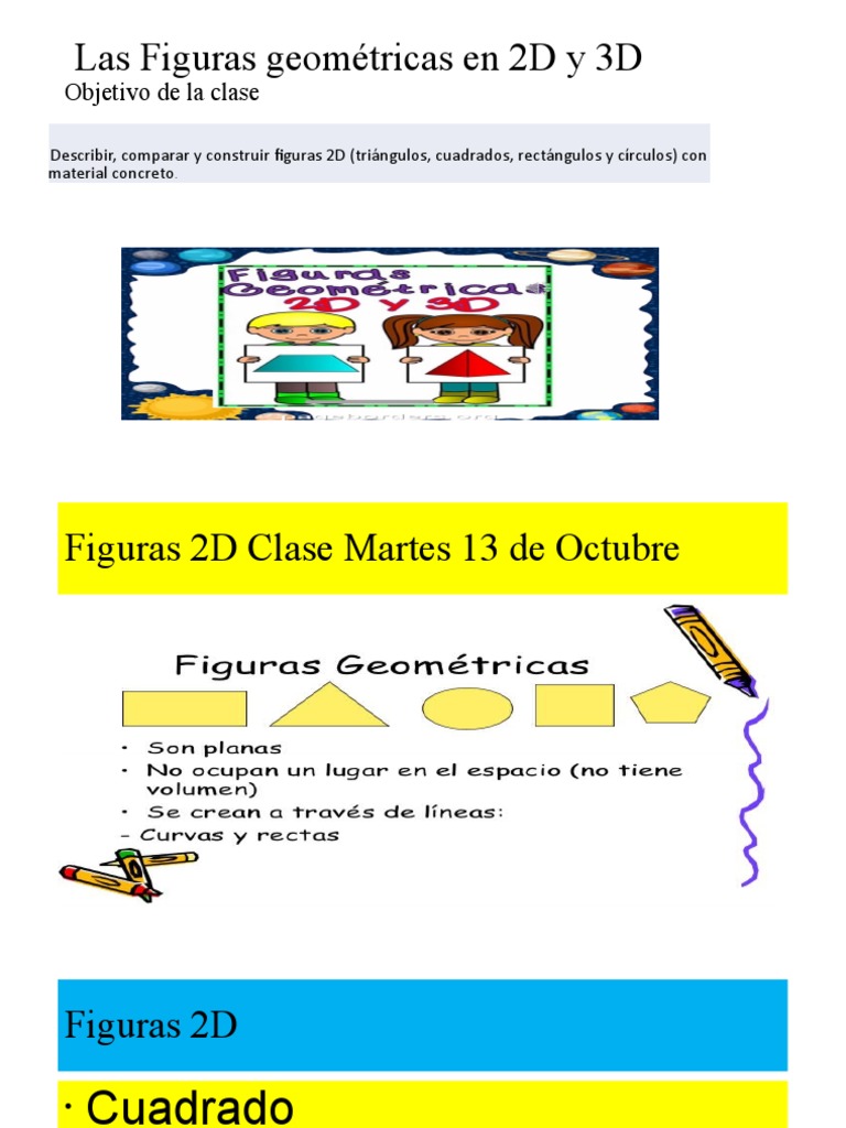 Figuras Geométricas 2D y 3D para Niños | PDF