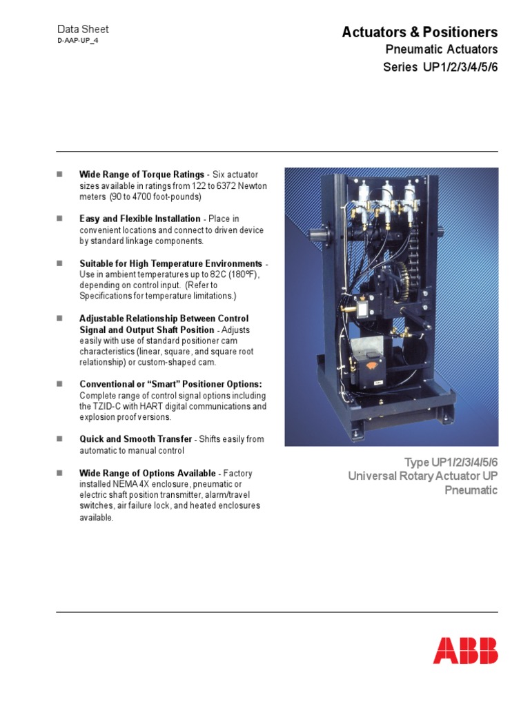 Actuators & Positioners: Data Sheet | PDF | Actuator | Valve