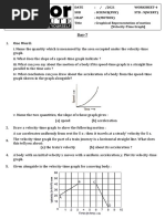 CBSE Class 9 Physics Worksheet - Motion PDF | PDF | Acceleration | Velocity