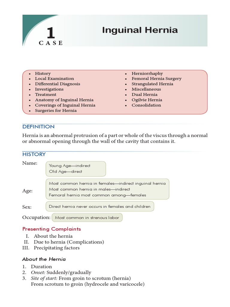 Inguinal Hernia | PDF