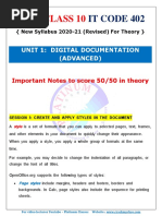 Csiplearninghub Com Unit 3 Basic Ict Skills Class 10 Notes It 402 | PDF ...
