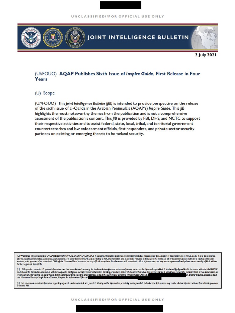 AQAP Inspire JIB Bulletin | Download Free PDF | Improvised Explosive ...