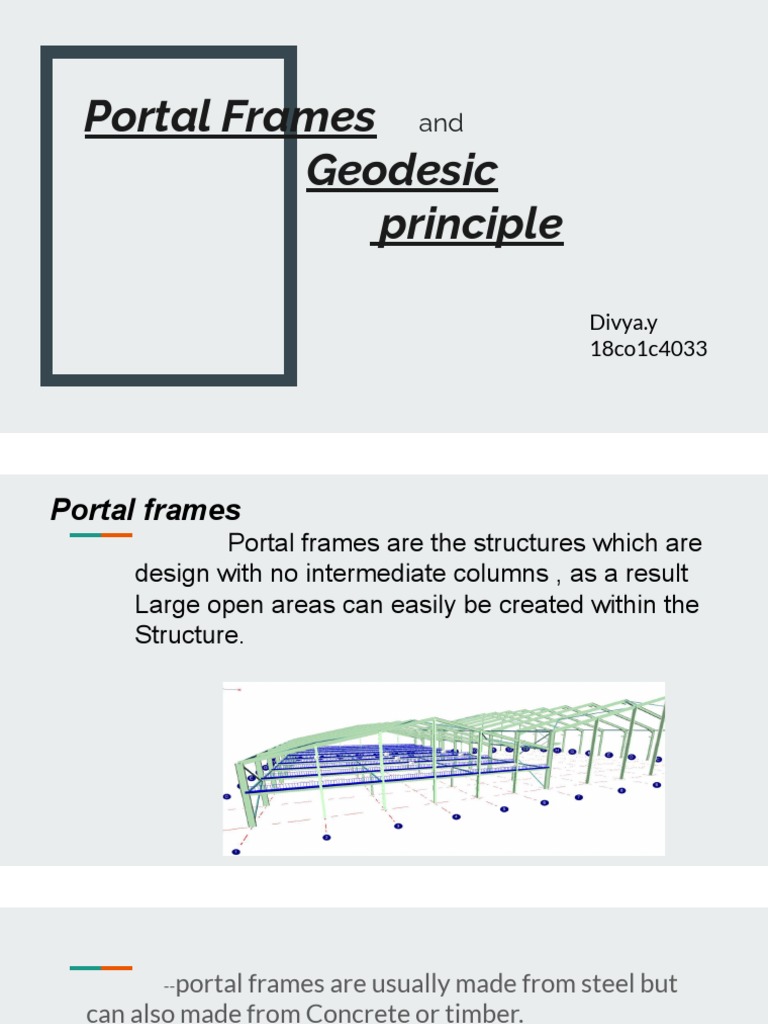 Understanding Portal Frames and Domes | PDF | Framing (Construction) | Dome