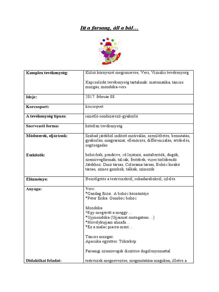 Itt A Farsang | PDF
