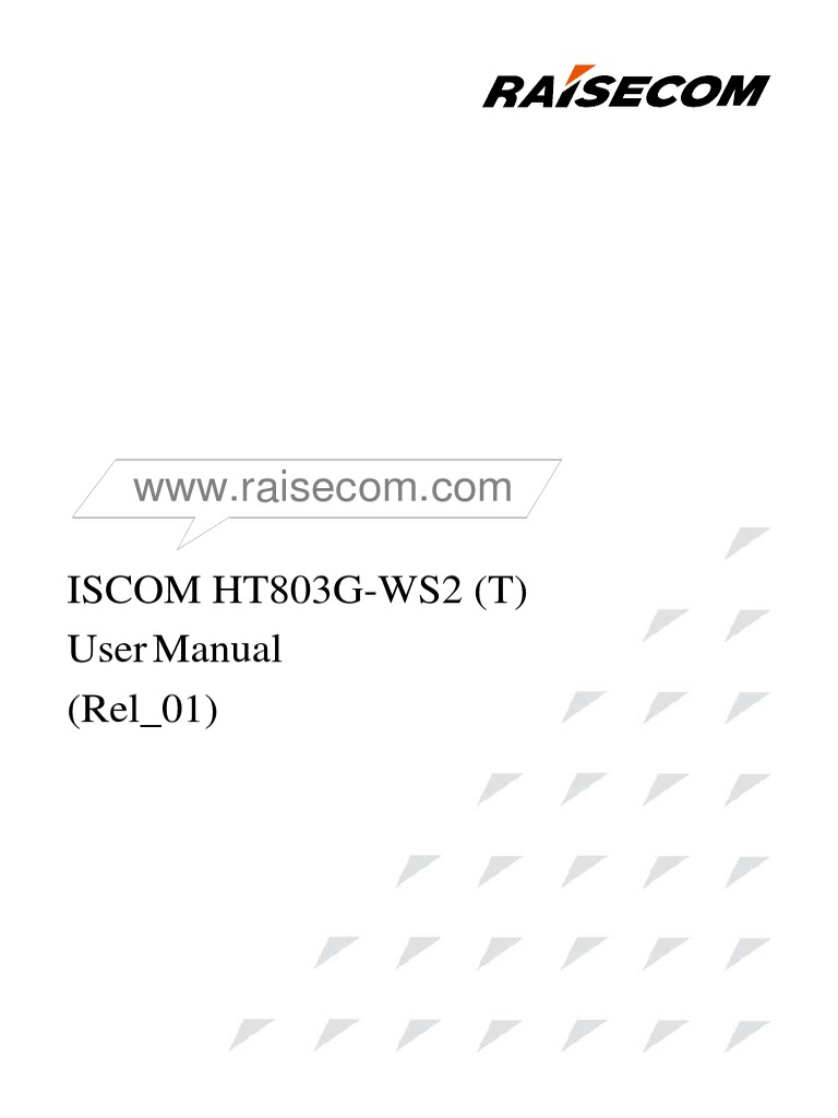 Iscom Ht803g-Ws2 (T) User Manual (Rel - 01) - 1554916654 | PDF ...