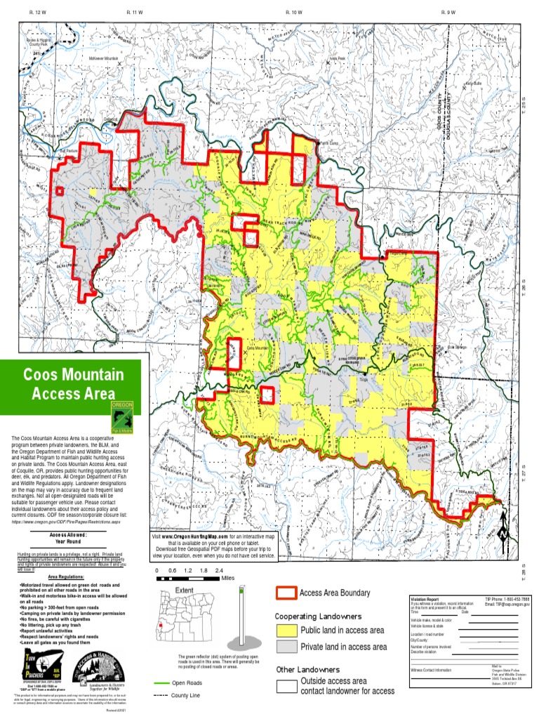 Coos County Hunting Access Map | PDF