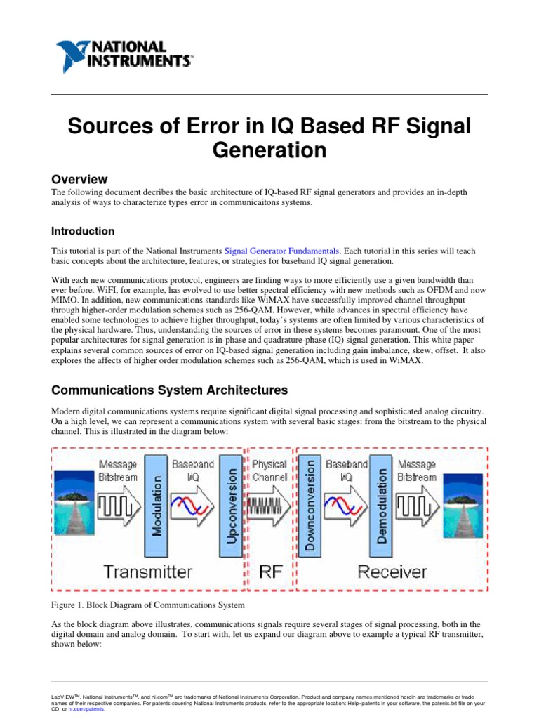 IQ RF Mapping | Download Free PDF | Modulation | Bandwidth (Signal ...