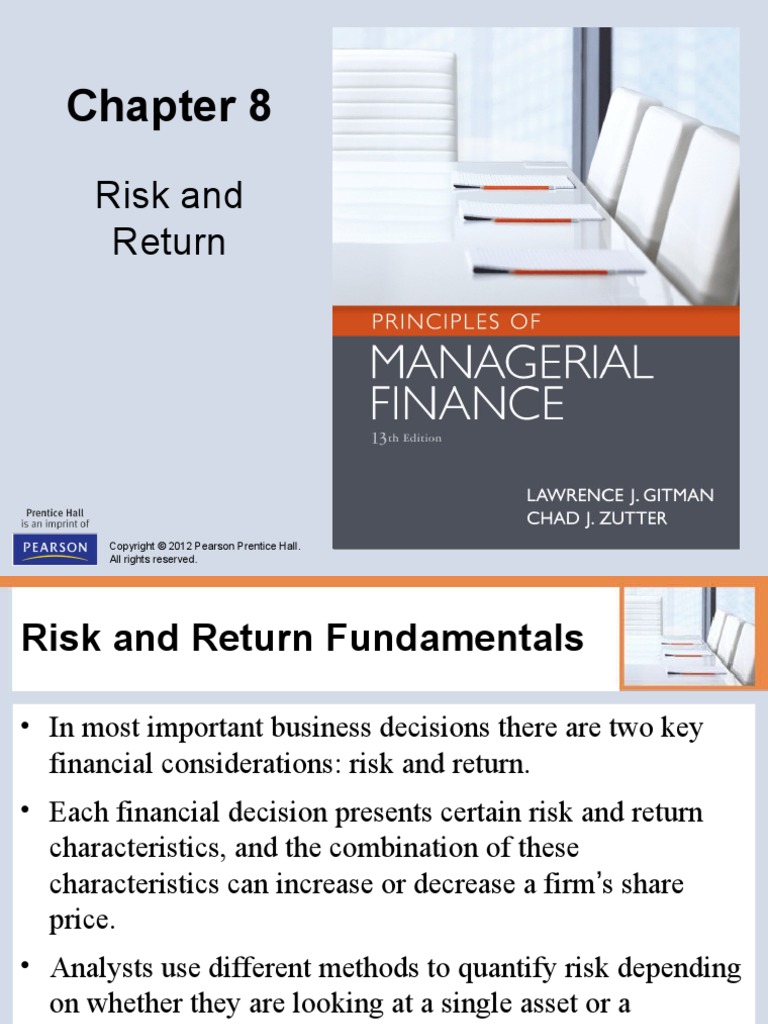 Risk and Return: All Rights Reserved | PDF | Correlation And Dependence ...
