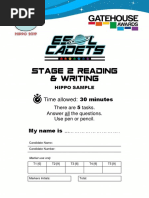 Stage 3 Hippo Exam Sample Test | PDF