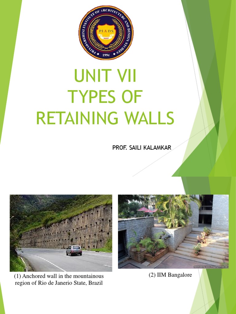 Types of Retaining Walls Explained | PDF | Structural Engineering ...