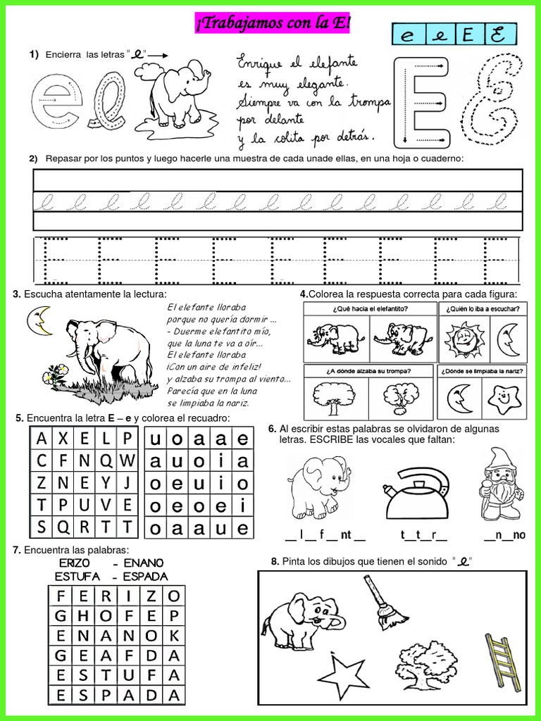 Trabajamos Con La E | PDF