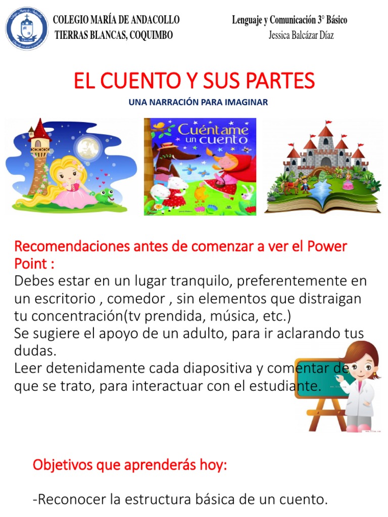 El Cuento y Sus Partes | PDF | Artes del Lenguaje y Comunicación