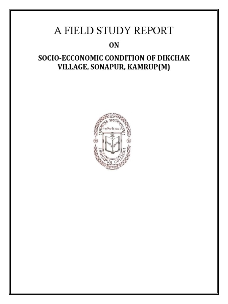 A Field Study Report | PDF | Agriculture | Forests