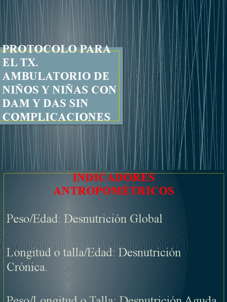 Protocolo para El TX | PDF | Desnutrición | Vitamina a