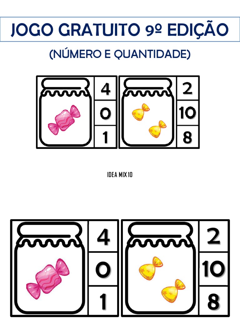 9 - Jogo Número e Quantidade | PDF