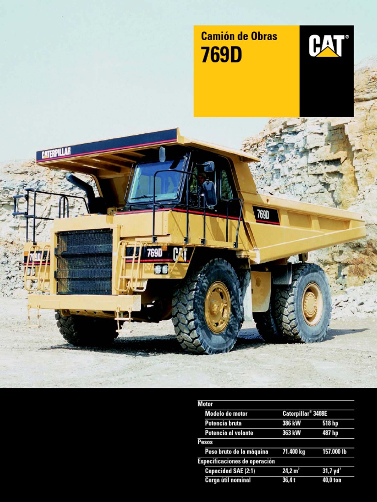 Caracteristicas 769D | PDF | Transmisión (Mecánica) | Inyección de ...